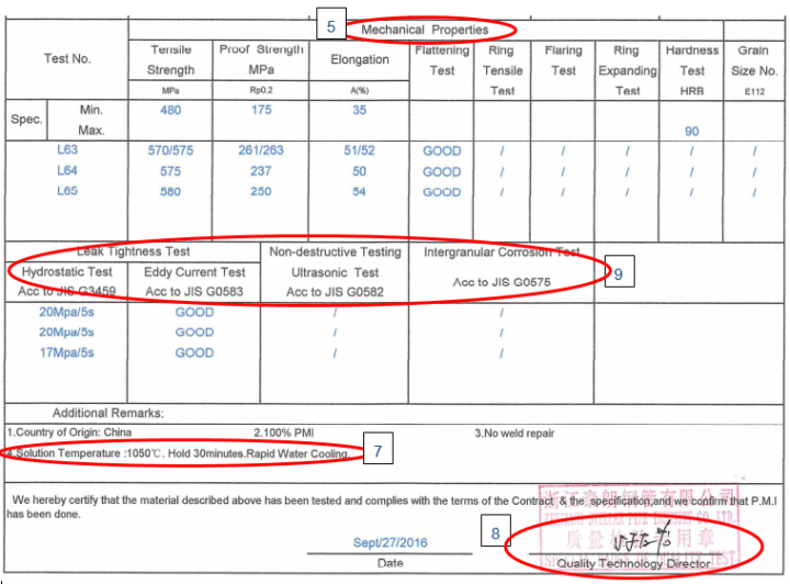 How to view the material certificate? – Part 2 – AMARINE
