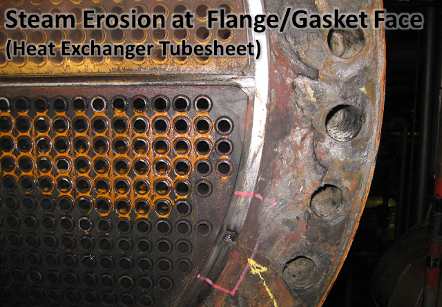 Steam erosion on Flanges (Samples) – AMARINE
