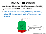 What is MAWP of pressure vessel (ASME VIII) – AMARINE