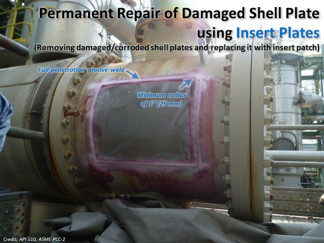 What is Fillet Welded Patch on pressure vessel. – AMARINE
