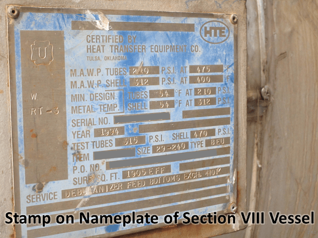 Certification Mark UV, U, V stamp (ASME VIII) – AMARINE