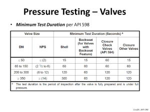 Gate valve testing and maintenance – AMARINE