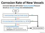 Corrosion Rate calculation for pressure vessel and piping (API 510, 570 ...