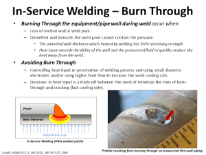 In service and maintenance welding defect – AMARINE