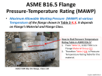 Hydrostatic test with Flange Joints (considering of Flange MAWP) – AMARINE