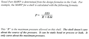 What is MAWP of pressure vessel (ASME VIII) – AMARINE